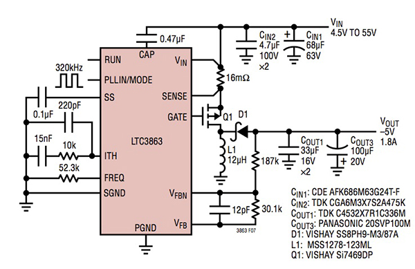 Using an Inverting Regulator Buck/Boost Conversion | DigiKey